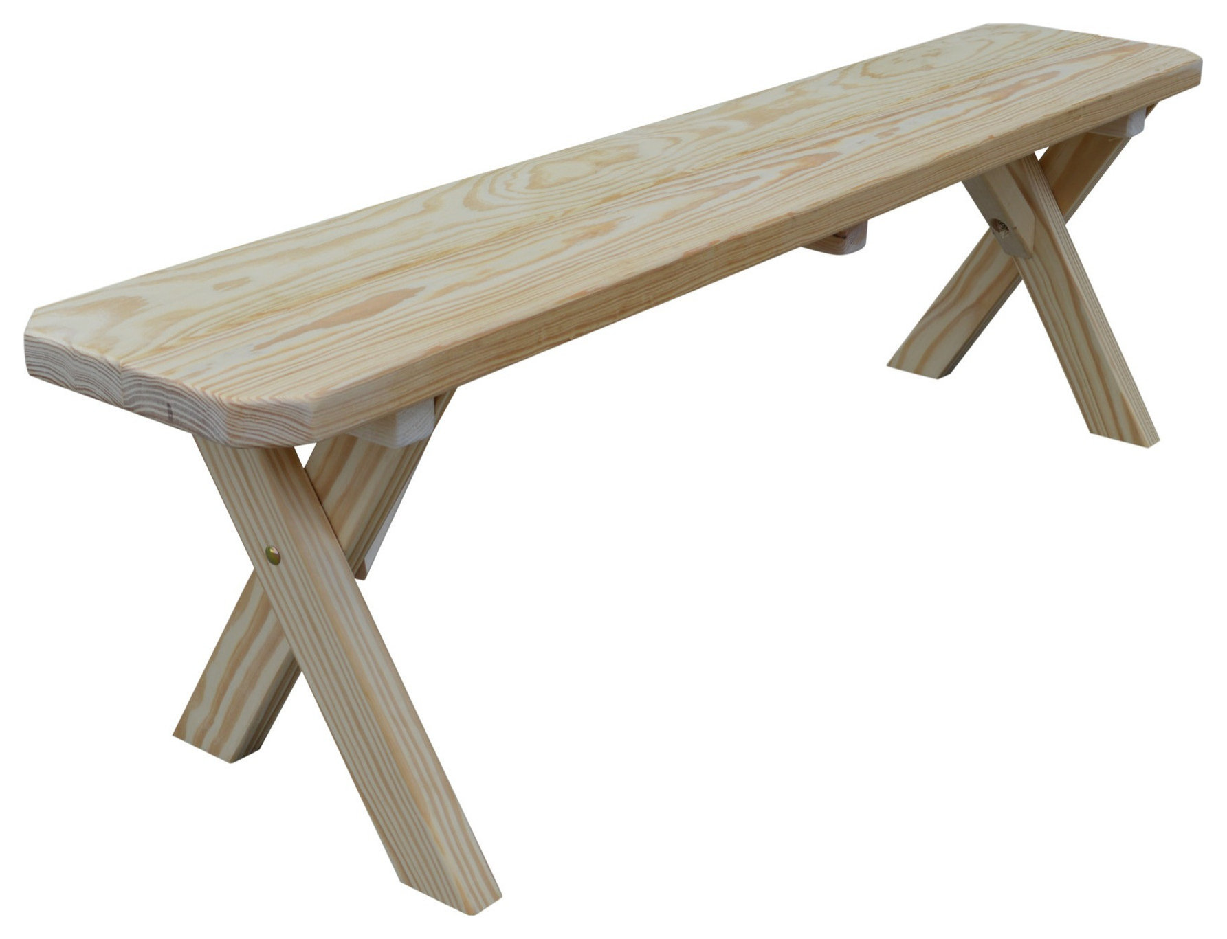 Cedar Cross-Leg Bench, 5 Foot - Transitional - Outdoor Benches - by ...