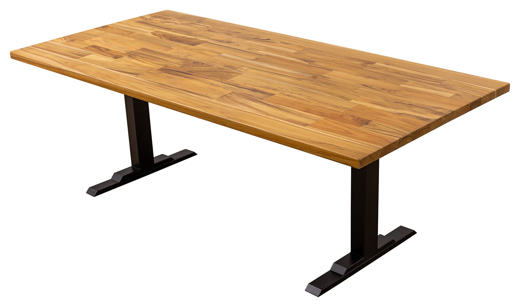 Handcrafted Nana Teak Solid Hardwood Dining Table, 48x36 - Industrial ...
