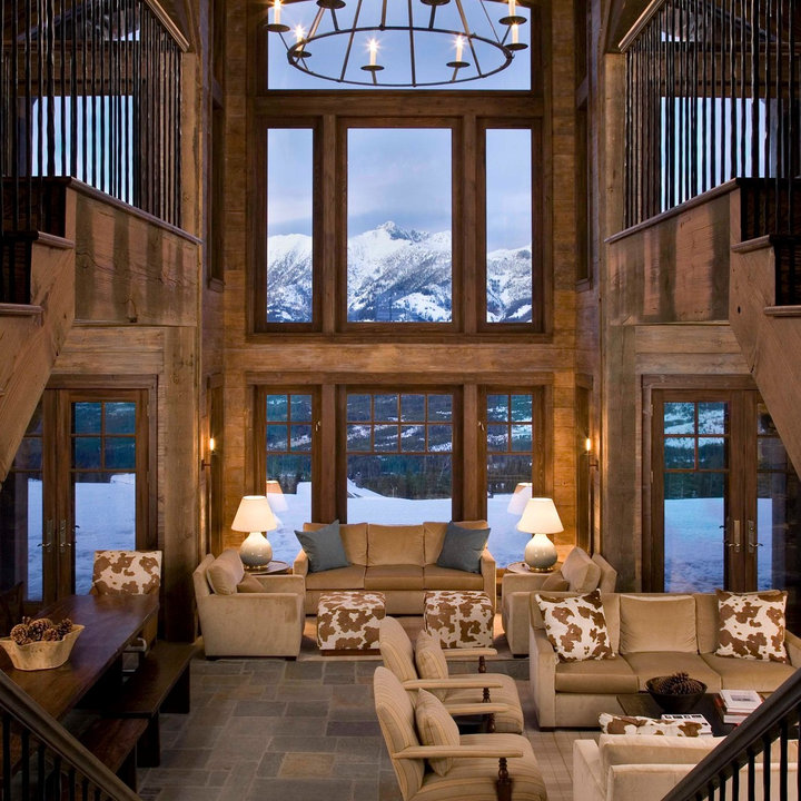 75 Slate Floor Living Room Ideas You'll Love - May, 2026 | Houzz