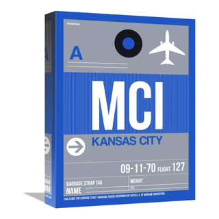 "MCI Kansas City Luggage Tag 2" Fine Art Print, 12" x 16" - Modern ...