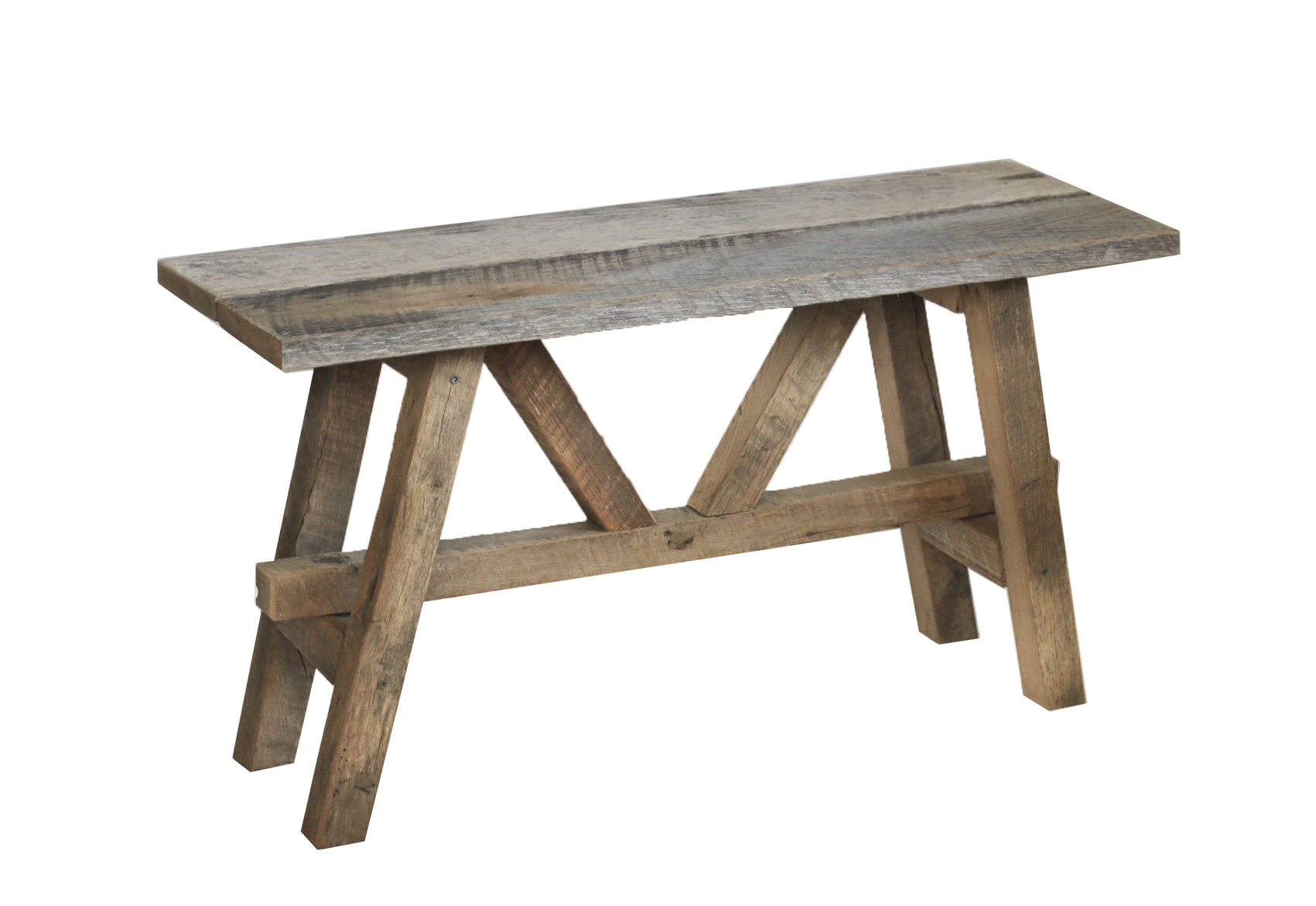 Reclaimed Wood Rustic Bench - Rustic - Accent And Storage Benches - by ...