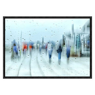 "It`S Raining" Artwork, 16"x11" - Contemporary - Prints And Posters ...