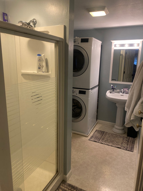 Small master bathroom design help!