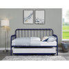Lexicon Constance Metal Daybed with Trundle in Navy Blue - Traditional ...