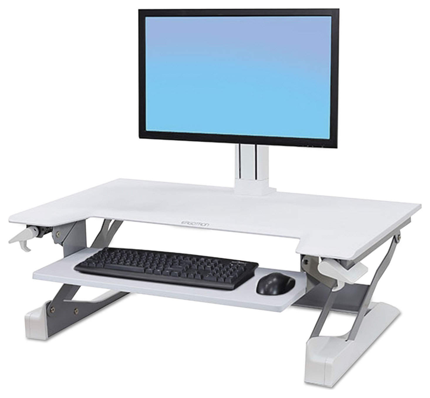 WorkFit-TL Sit-Stand Desktop Workstation, 37.5" x 25" x 20", White ...