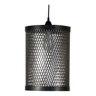 Alton Cage Light, 10"x14", Black - Industrial - Pendant Lighting - by ...