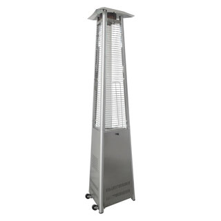 7' 42,000 BTU Triangle Propane Patio Heater, Stainless Steel ...