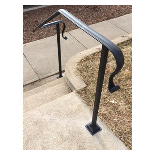 Front Stoop Railing Traditional - Traditional - Denver - by Ari Metal ...