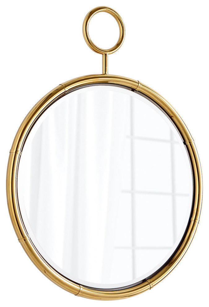 Cyan Circular Mirror, Brass - Contemporary - Wall Mirrors - by Lighting ...