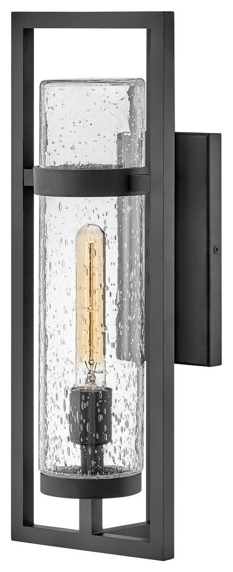 Cordillera 1-Light Wall Mount in Black - Transitional - Outdoor Wall ...