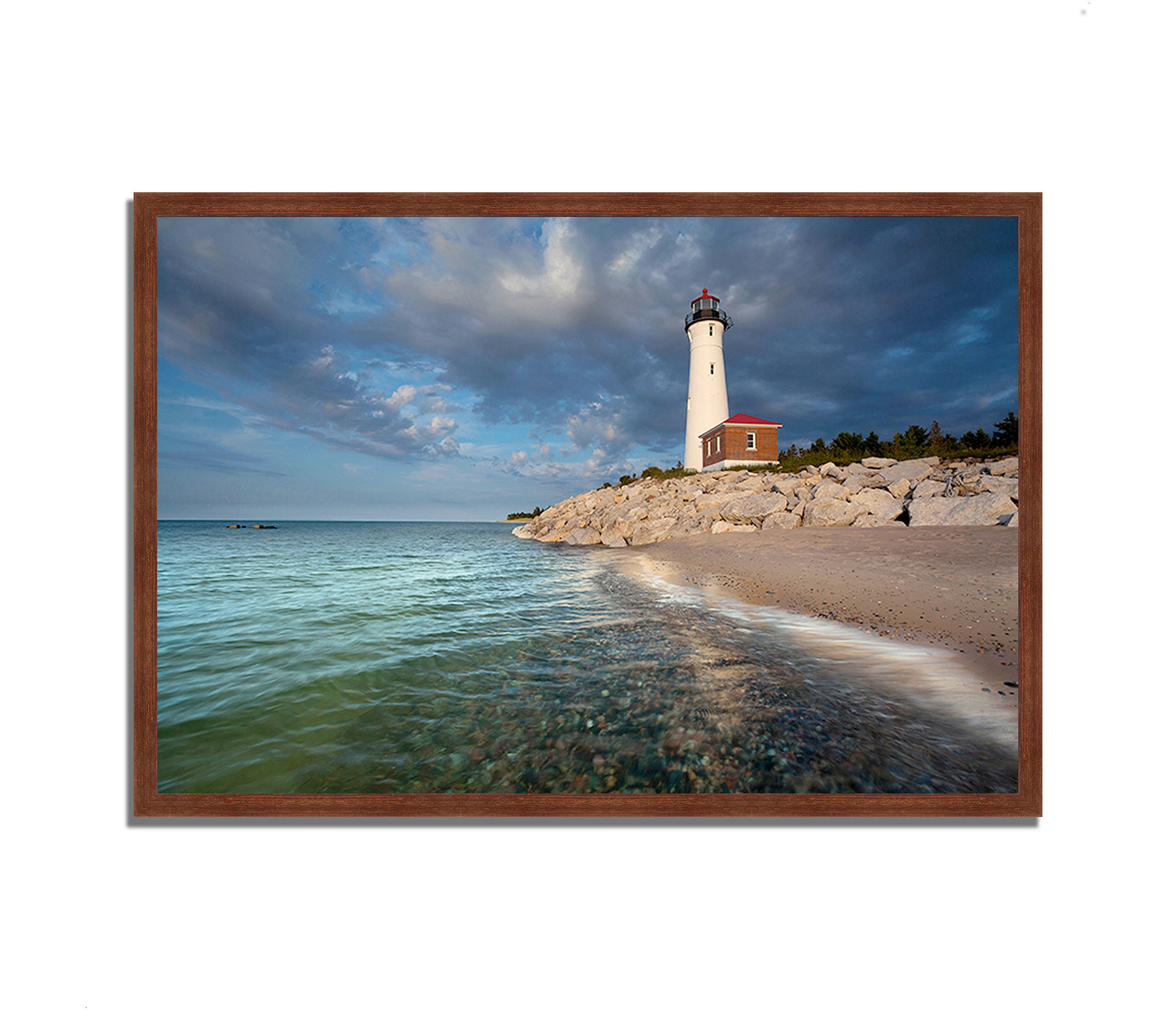 "Crisp Point Lighthouse", Framed Photograph Print, Ready To Hang ...