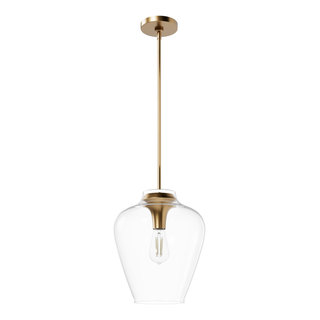 Hunter Vidria Alturas Gold 1 Light Pendant Ceiling Light Fixture, Small ...