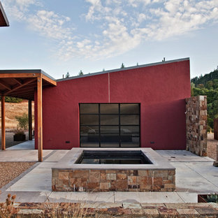 Red Stucco House