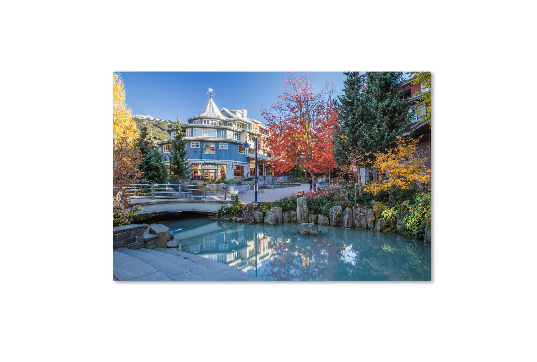 'Whistler Plaza Autumn' Canvas Art by Pierre Leclerc, 16" x 24 ...