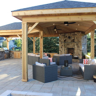 75 Beautiful Rustic Patio With A Gazebo Pictures & Ideas | Houzz