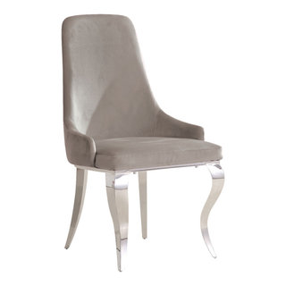 Antoine Upholstered Demi Arm Dining Side Chairs, Set of 2 Side Chair ...