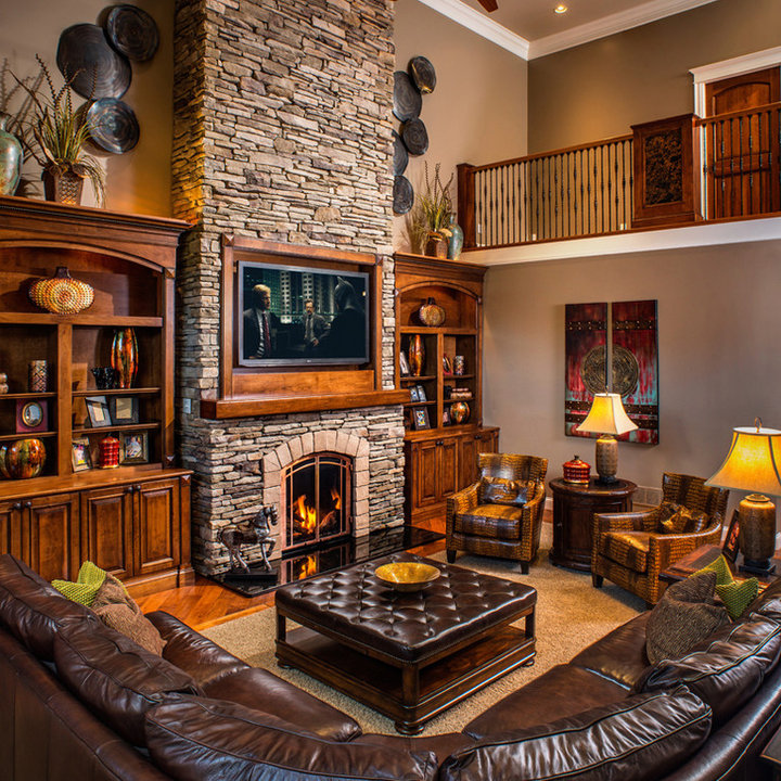 Stone Behind Tv - Photos & Ideas | Houzz