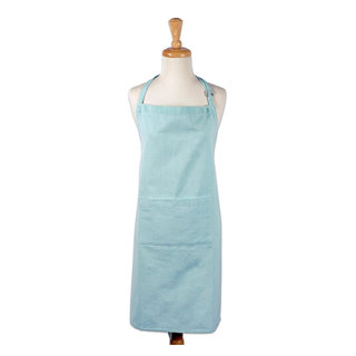 DII Aqua Solid Chambray Chef Apron - Contemporary - Aprons - by Design ...