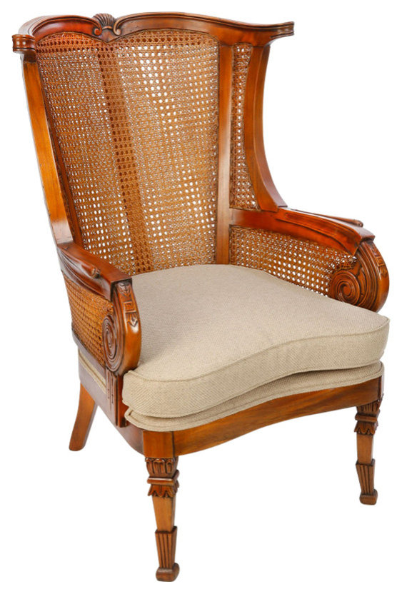 Cabe Wingback Chair - Traditional - Armchairs And Accent Chairs - by ...
