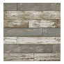 Beige Scrap Wood Peel and Stick Wallpaper, Bolt - Beach Style ...
