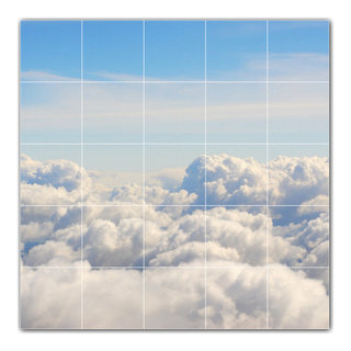 Clouds Ceramic Tile Wall Mural HZ500391, 40" Wide x 40" High ...