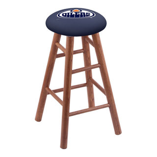 Holland RC Edmonton Oilers 36" Swivel Oak Bar Stool - Medium ...