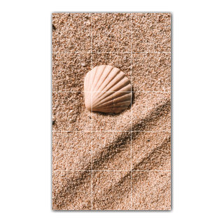 Beach Ceramic Tile Wall Mural HZ500052, 12.75" Wide x 21.25" High ...