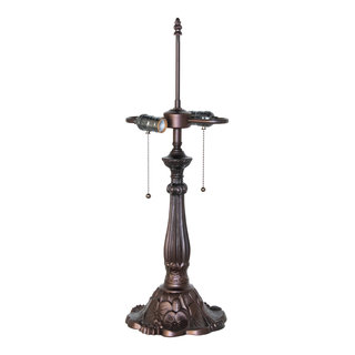 26" High Lily 2 Light Table Base - Traditional - Lamp Bases - by Meyda ...