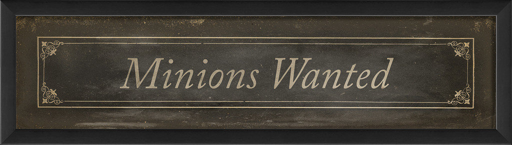 Minions Wanted Framed Sign - Traditional - Novelty Signs - by Art ...