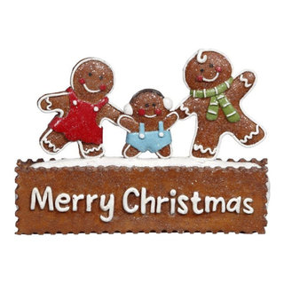 Mark Roberts 2021 Gingerbread Family 7x5" - Contemporary - Holiday ...
