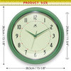15 Inch Round Retro Wall Clock - Midcentury - Wall Clocks - by Infinity ...