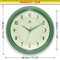 15 Inch Round Retro Wall Clock - Contemporary - Wall Clocks - by ...