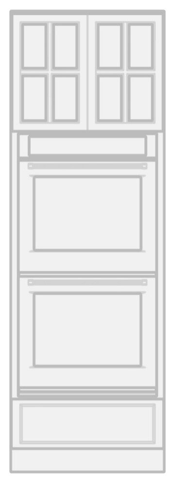 Wall Oven Tall Double 27w 90h 4Panel - Contemporary - Ovens - by Houzz 3D Team | Houzz