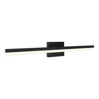 DALS Lighting LED Vanity Light, 5 CCT, 32" Black - Modern - Bathroom ...