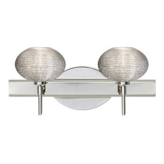 Besa Lighting 2SW-5612GL-LED-CR Lasso - 14.63" 10W 2 LED Bath Vanity ...