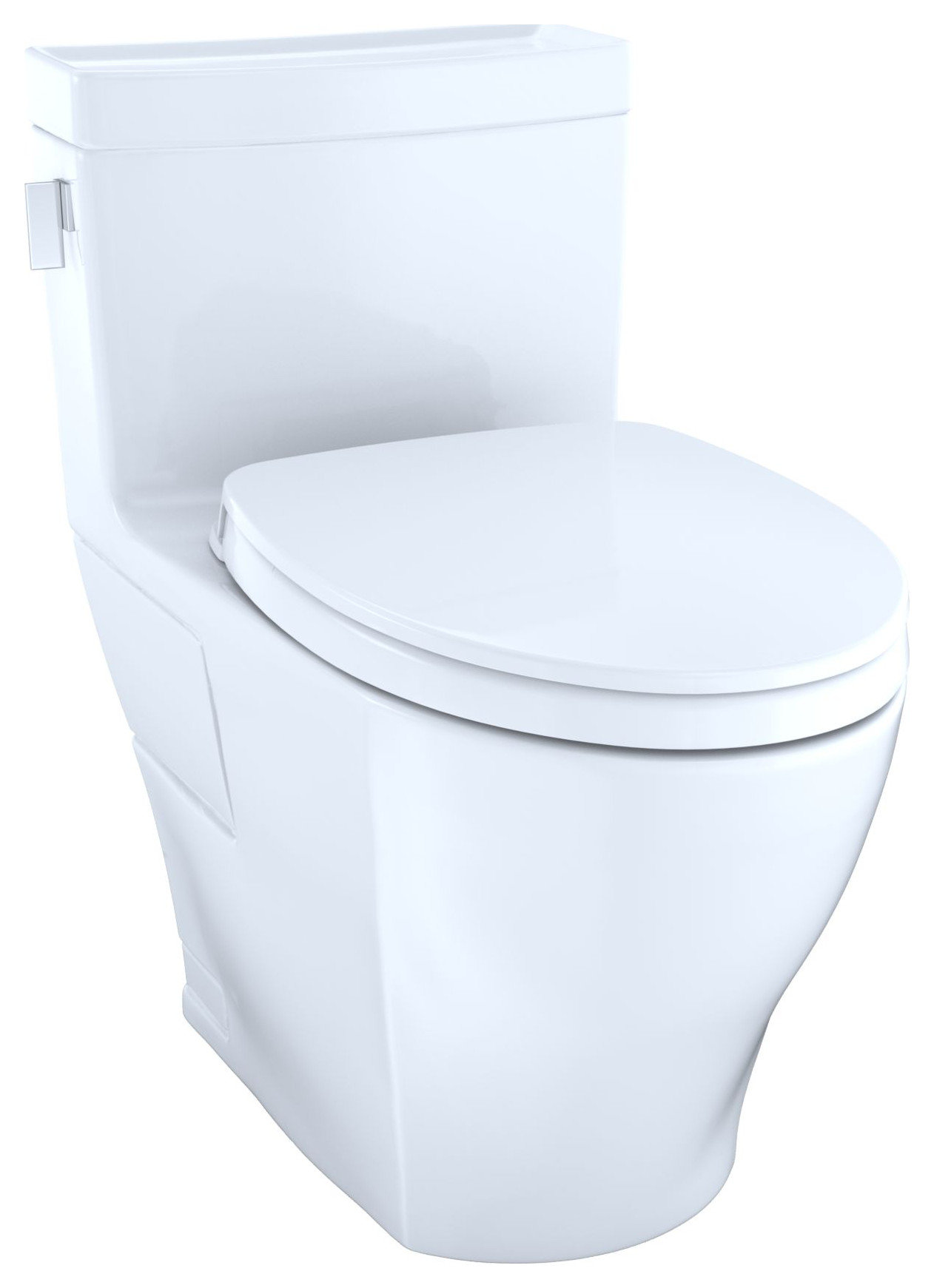 Legato 1.28 GPF One-Piece Elongated Toilet With Left Hand Lever ...