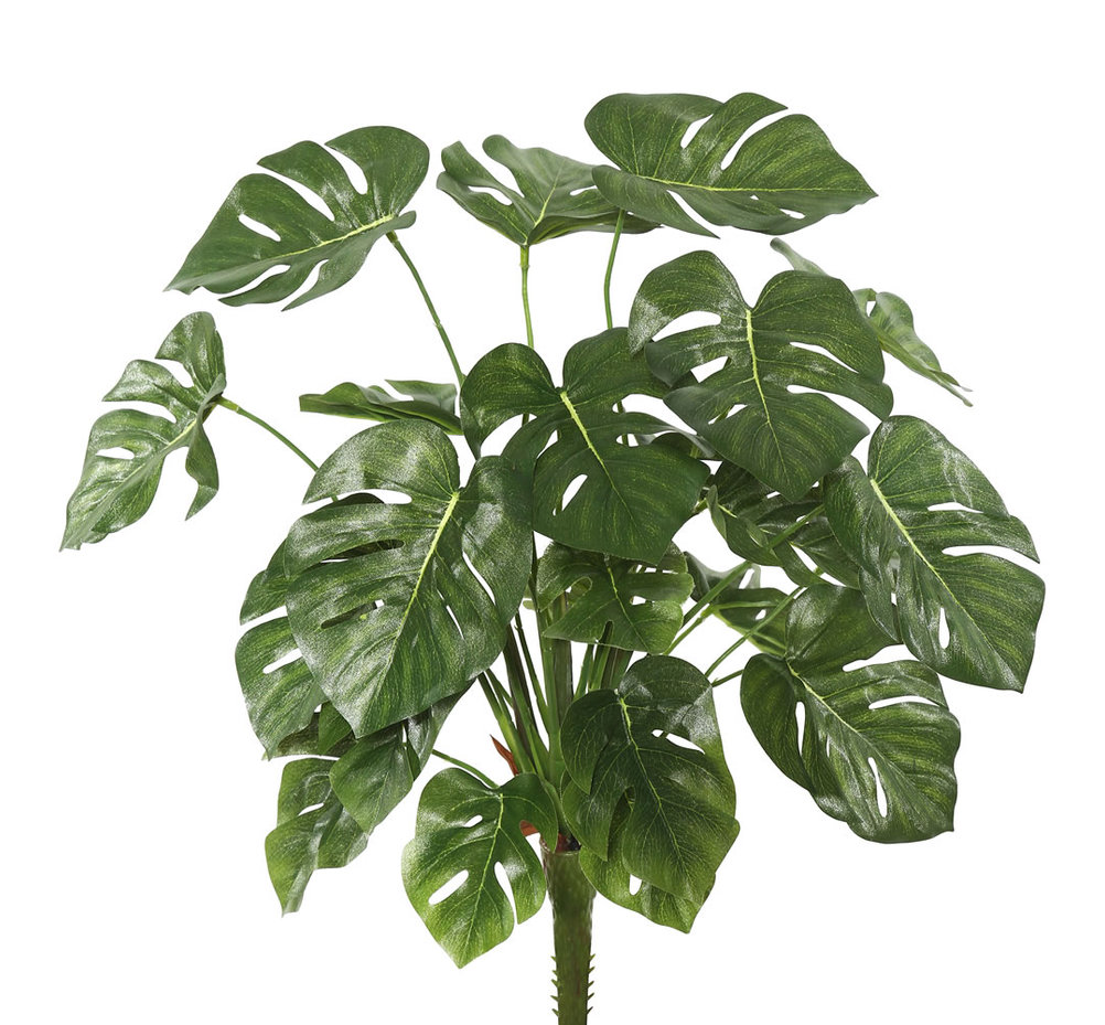 22" Green Split Philo Bush 2/Pk - Contemporary - Artificial Plants And ...
