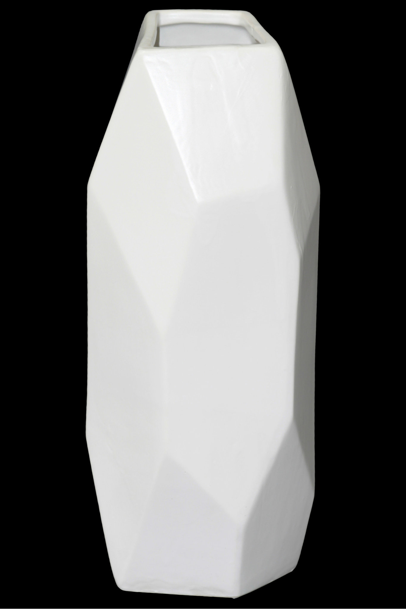 Ceramic Tall Irregular Vase With Patterned Design Body - Transitional ...