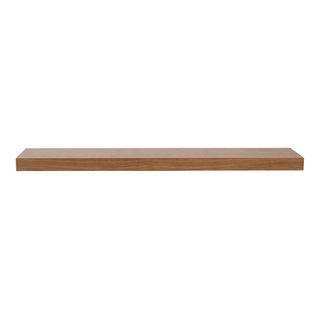 43" Walnut Brown Wooden Floating Shelf - Transitional - Display And ...