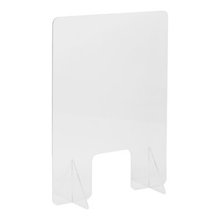 Flash Furniture 33"x24" Acrylic Free-Standing Register Shield ...