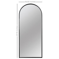 Stratton Home Decor Kate Black Full Length Leaning Mirror ...