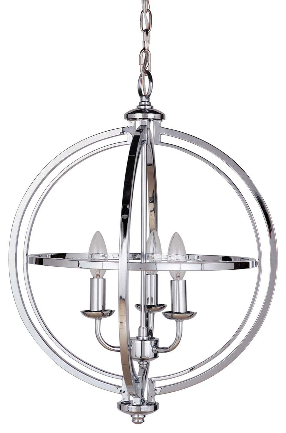 Berkeley 3 Light Foyer In Chrome (40133-CH) - Transitional - Pendant ...