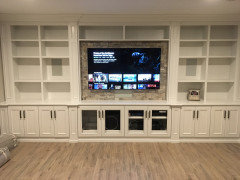 best layout for basement TV
