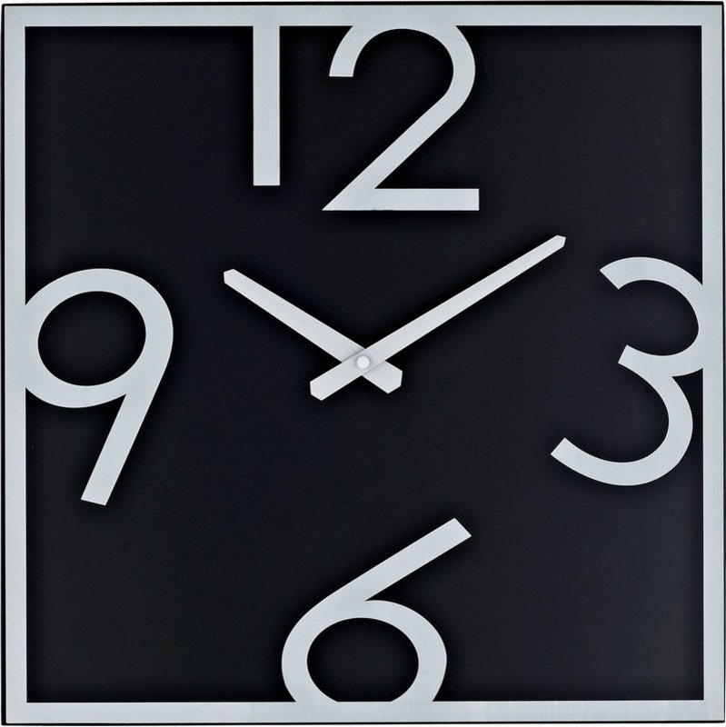 Schoolhouse Wall Clock in Black White - Contemporary - Wall Clocks - by ...