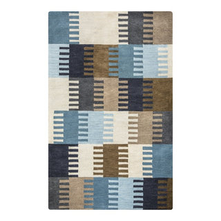 Rizzy Home Marianna Fields MF9459 Multi-Colored Block Area Rug ...