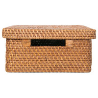 Loma Rattan Storage Box and Shelf Storage Basket - Tropical - Storage ...