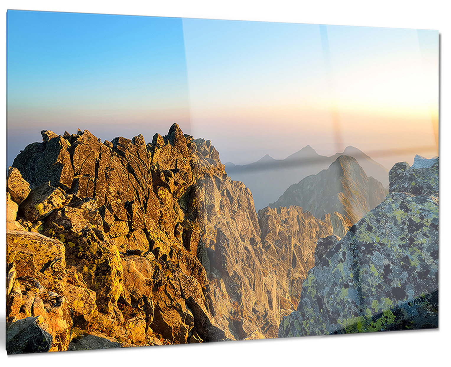 "View From Baranie Rohy Peak" Landscape Photo Glossy Metal Wall Art, 28 ...