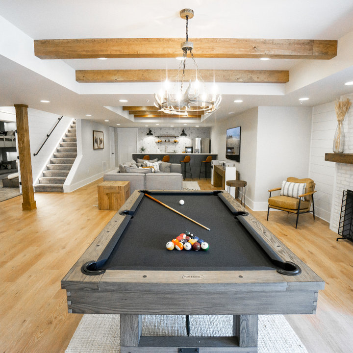 75 Exposed Beam Basement Ideas You'll Love - September, 2025 | Houzz