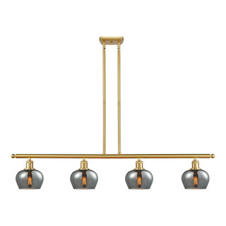 INNOVATIONS LIGHTING 516-4I-BK-G93-LED Fenton 3 Light Island Light ...