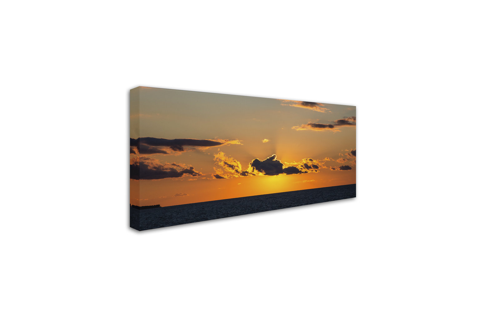 Kurt Shaffer 'Sunset Beauty' Canvas Art, 24"x12" - Traditional - Prints ...